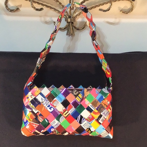 Bags | Handmade Cookiepotato Chipcandy Wrapper Purse | Poshmark